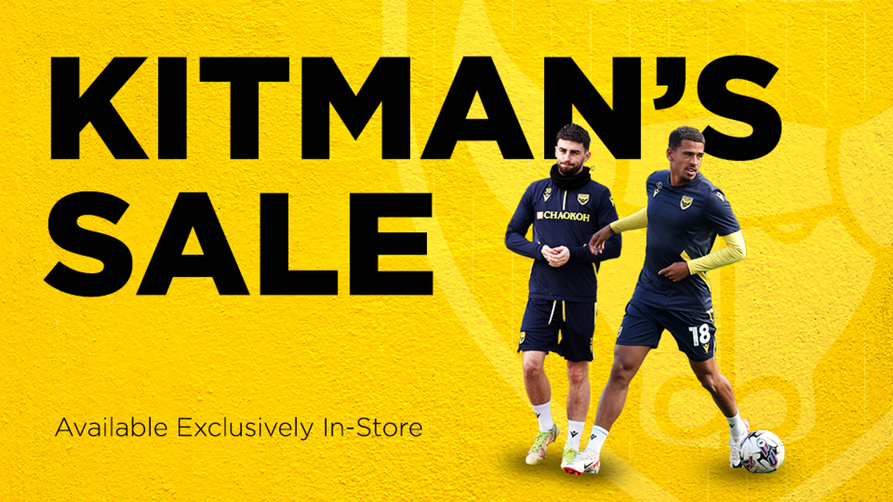 Kitman's Sale | Oxford United Football Club