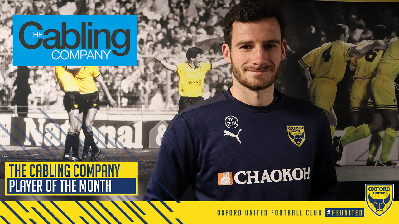 Elliott Moore Wins Player of the Month | Oxford United Football Club