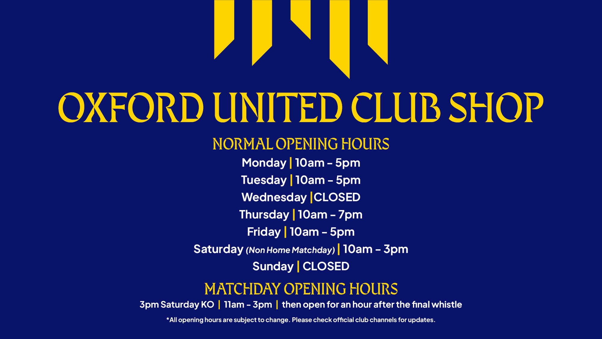 Get Your Home and Away Kits in store NOW | Oxford United Football Club